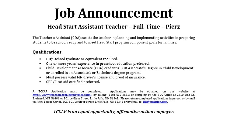 Careers – TCC Action Partnership